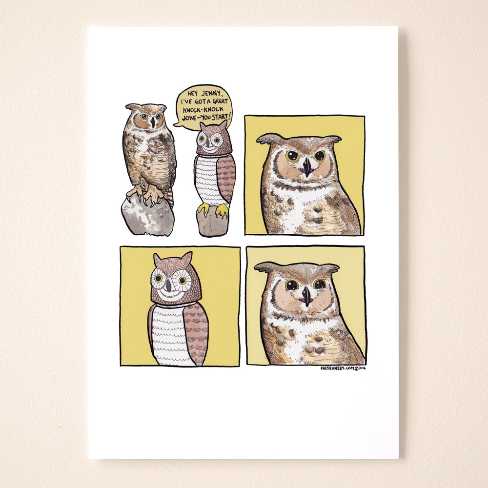 Owl Knock Knock Jokes